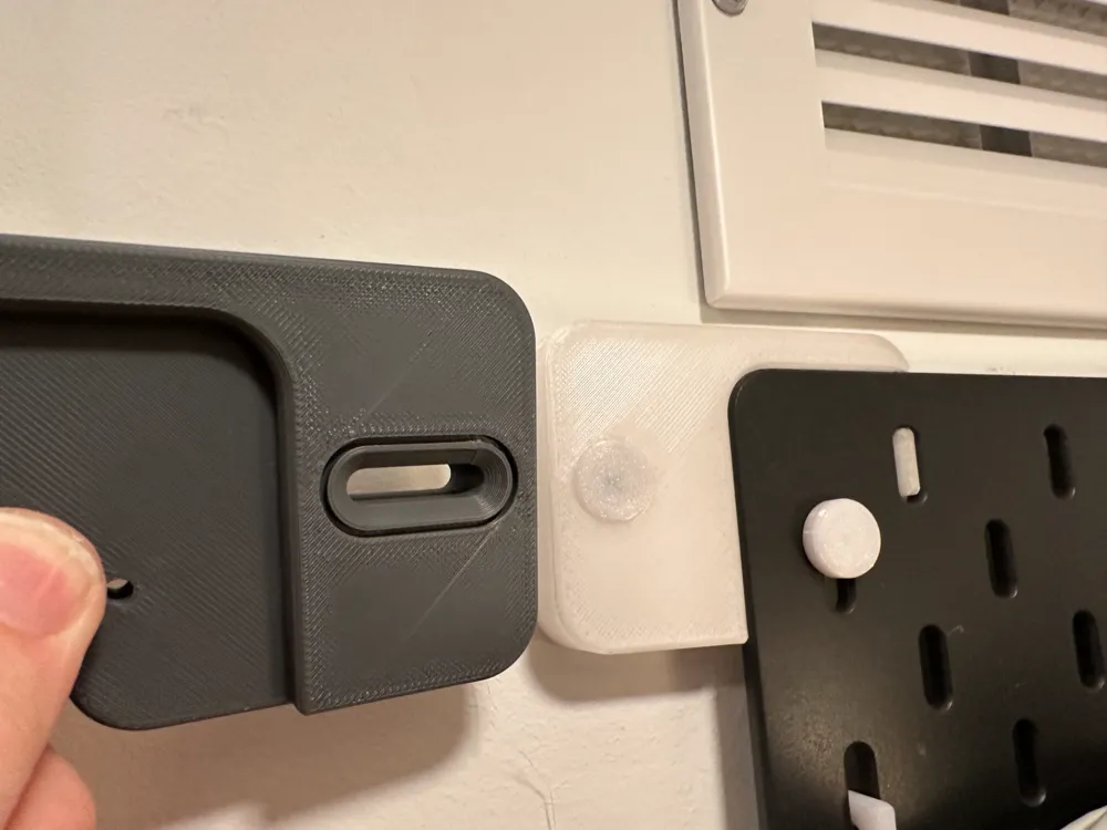 Ikea Skadis 16" Stud Mount 10mm & 20mm Offset - Free 3D Print Model ...