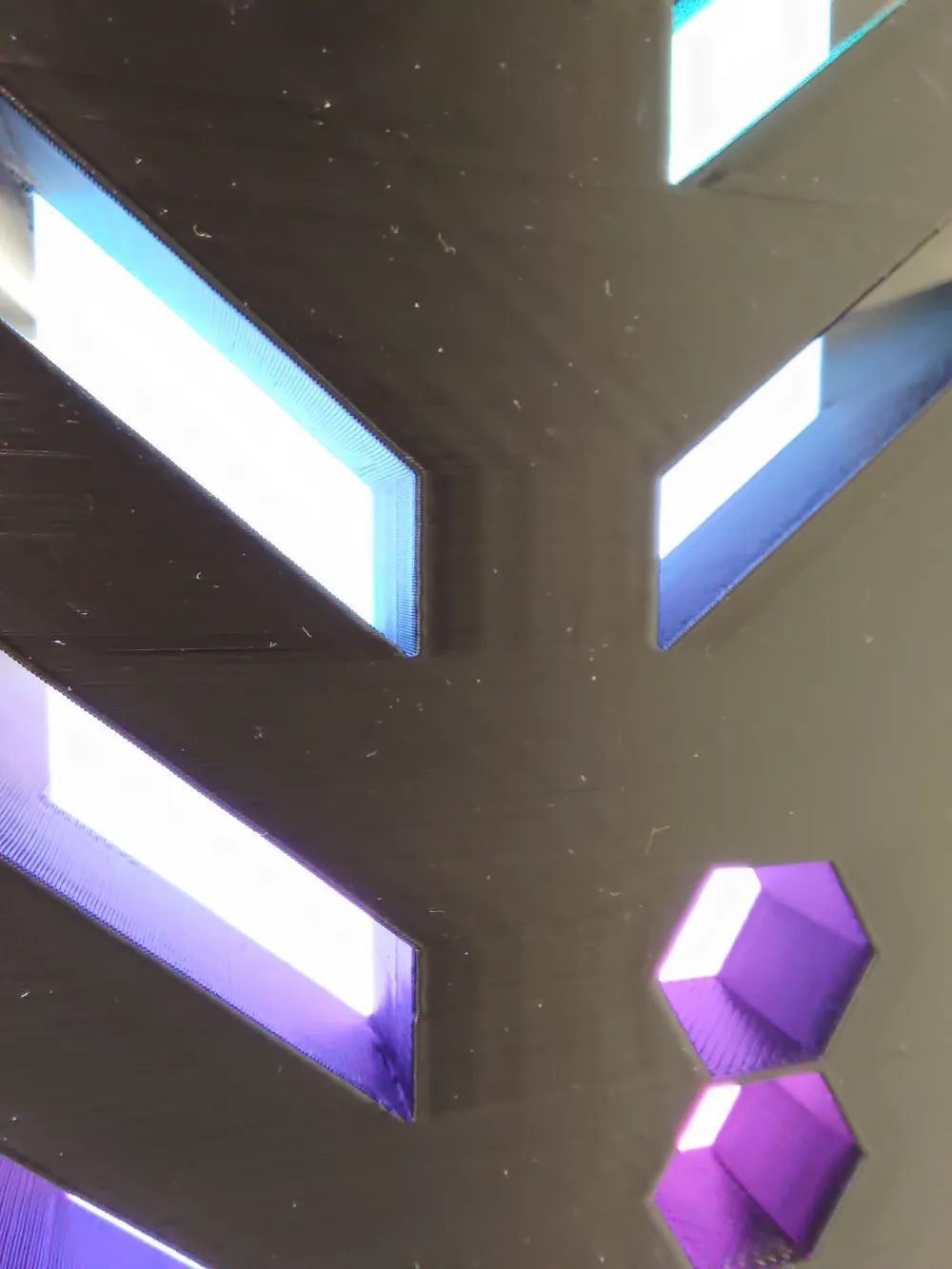Modern Hexagon inspired Table and Gamer Lamp by DIYJedi.Iam - MakerWorld