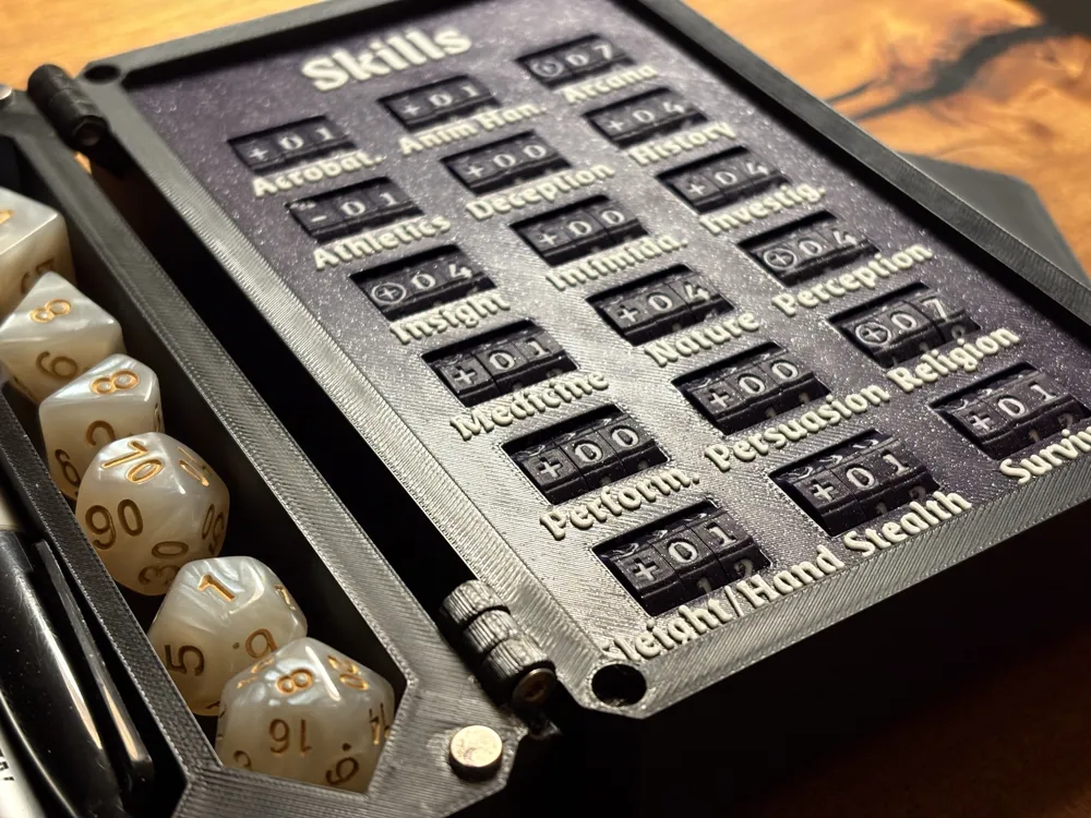 Ultimate DND Players Kit - v2 Lockable, Tracking - Free 3D Print Model ...