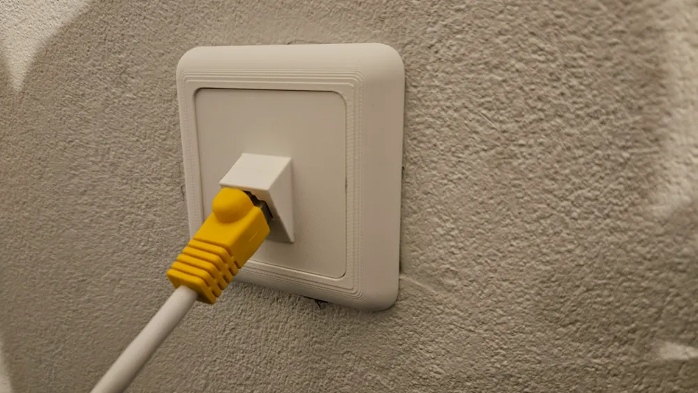 RJ45 Wall Socket Plate by Nasirloo MakerWorld: Download Free 3D Models