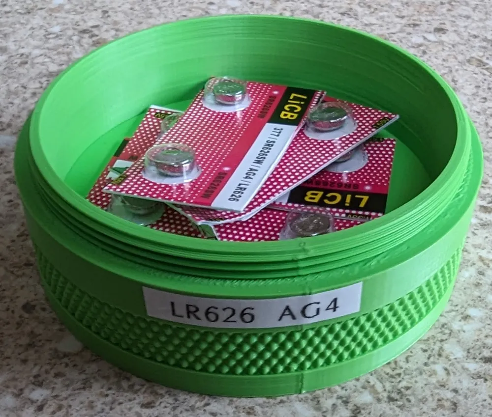 Modular Button Battery Cell Storage by StampyDriver - MakerWorld