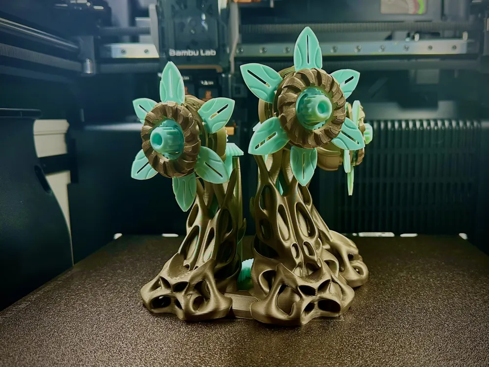 Mechanical Flower - Free 3D Print Model - MakerWorld