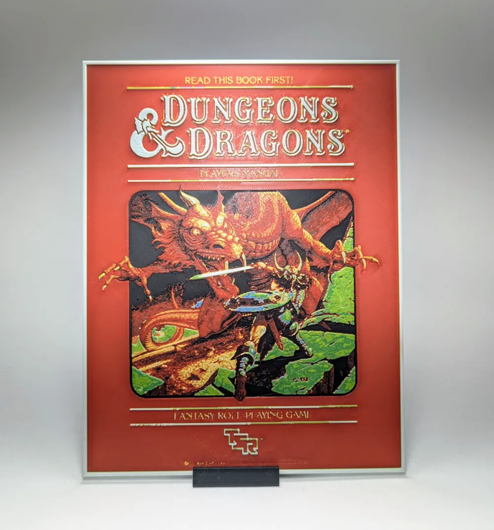 Dungeons & Dragons Red Box Hueforge - Free 3D Print Model - MakerWorld