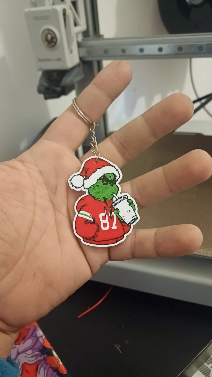 Grinch 87 keychain by Cajo 3D - MakerWorld