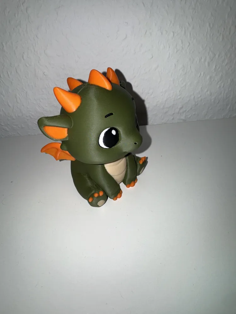 Cute chibi Dragon / Cute Baby Dragon - Free 3D Print Model - MakerWorld