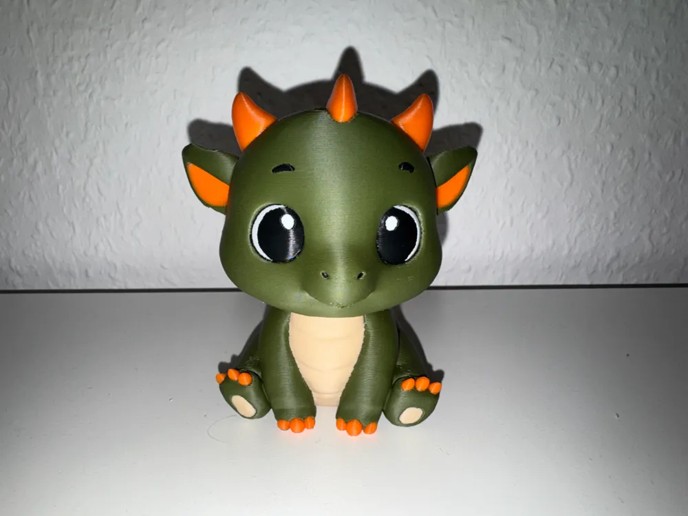 Cute chibi Dragon / Cute Baby Dragon - Free 3D Print Model - MakerWorld