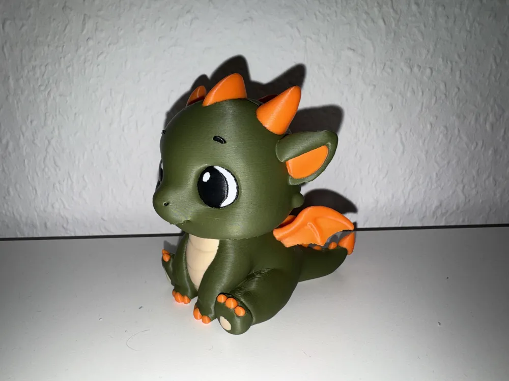 Cute chibi Dragon / Cute Baby Dragon - Free 3D Print Model - MakerWorld