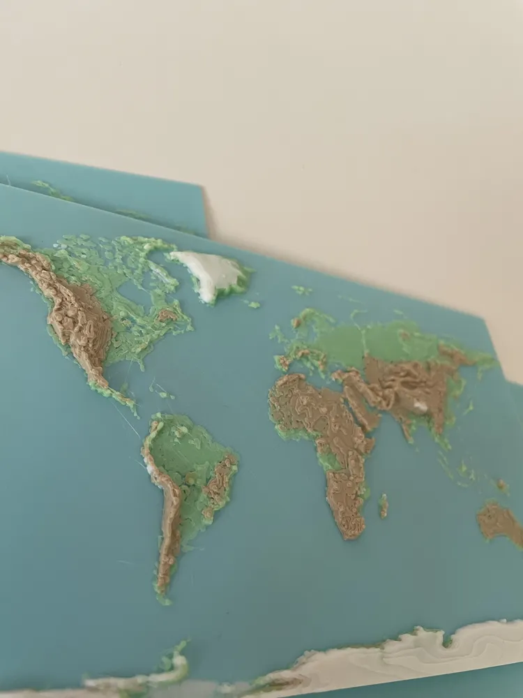Topographic Map of Earth - Free 3D Print Model - MakerWorld