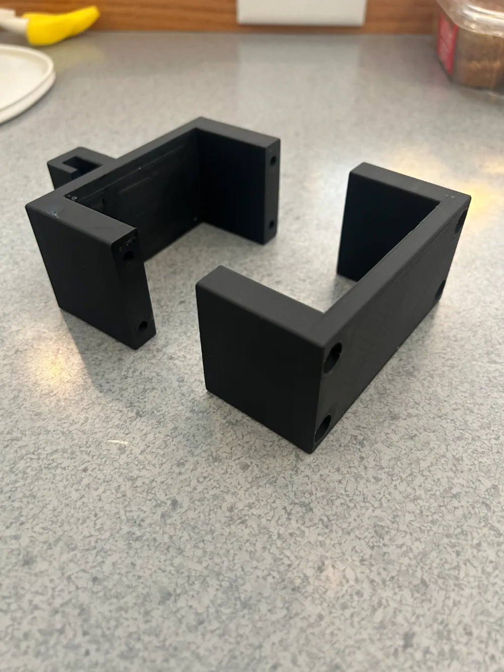 Baby and Dog Gate Brackets for 3" Metal Tube Railing by westy - MakerWorld