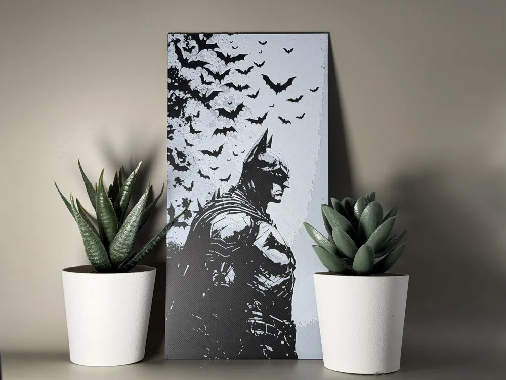 Hueforge Batman - Free 3D Print Model - MakerWorld