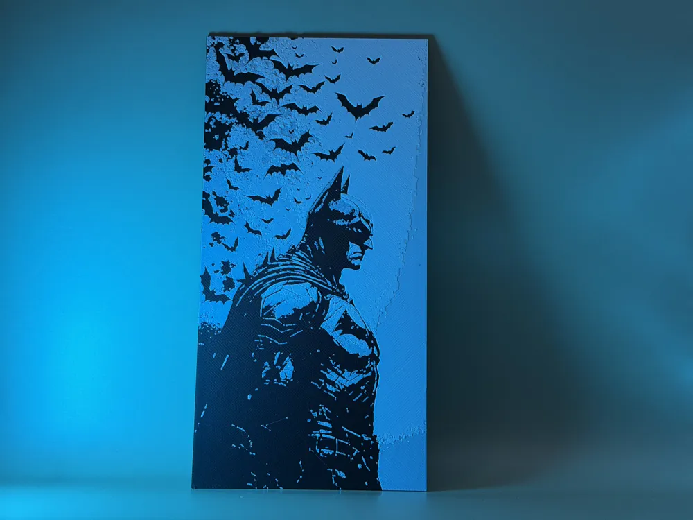 Hueforge Batman - Free 3D Print Model - MakerWorld
