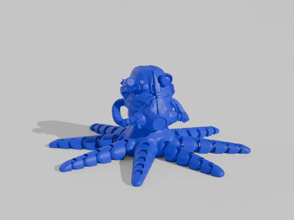 T45 Fallout Helmet Octopus Remixed by 3D printer guy - MakerWorld