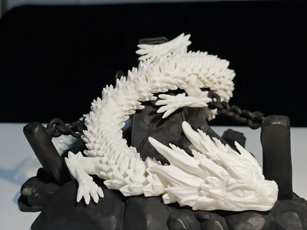 Stylized Dragon Emperor Print-in-Place Hinged Articulated Dragon by ...