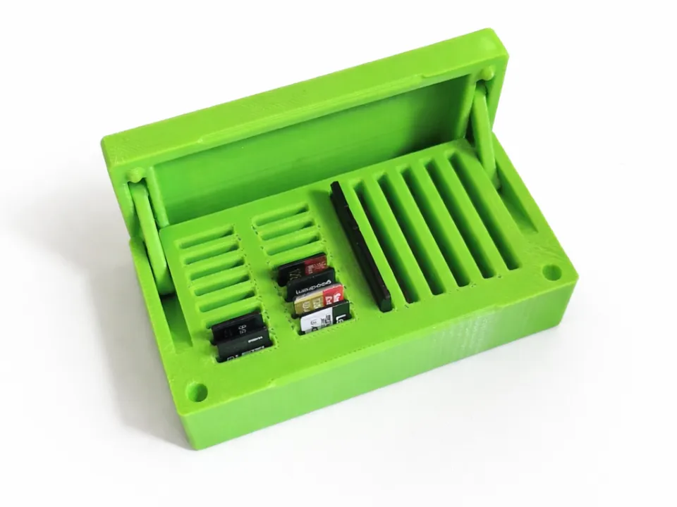 micro/SD card organizer - Free 3D Print Model - MakerWorld