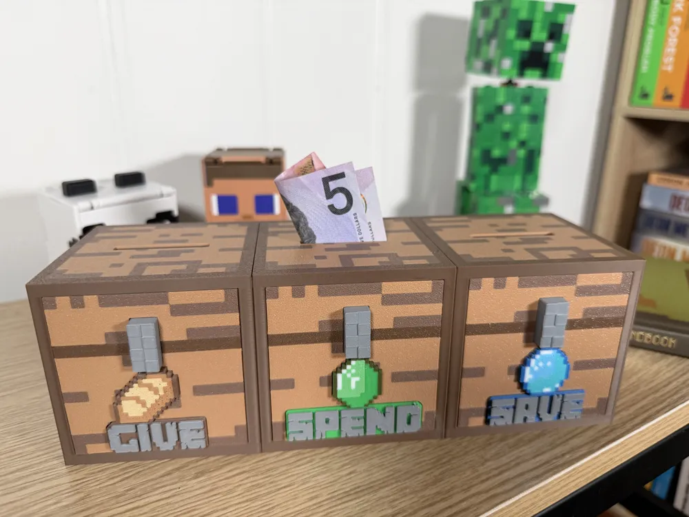 Financial literacy money box - Free 3D Print Model - MakerWorld