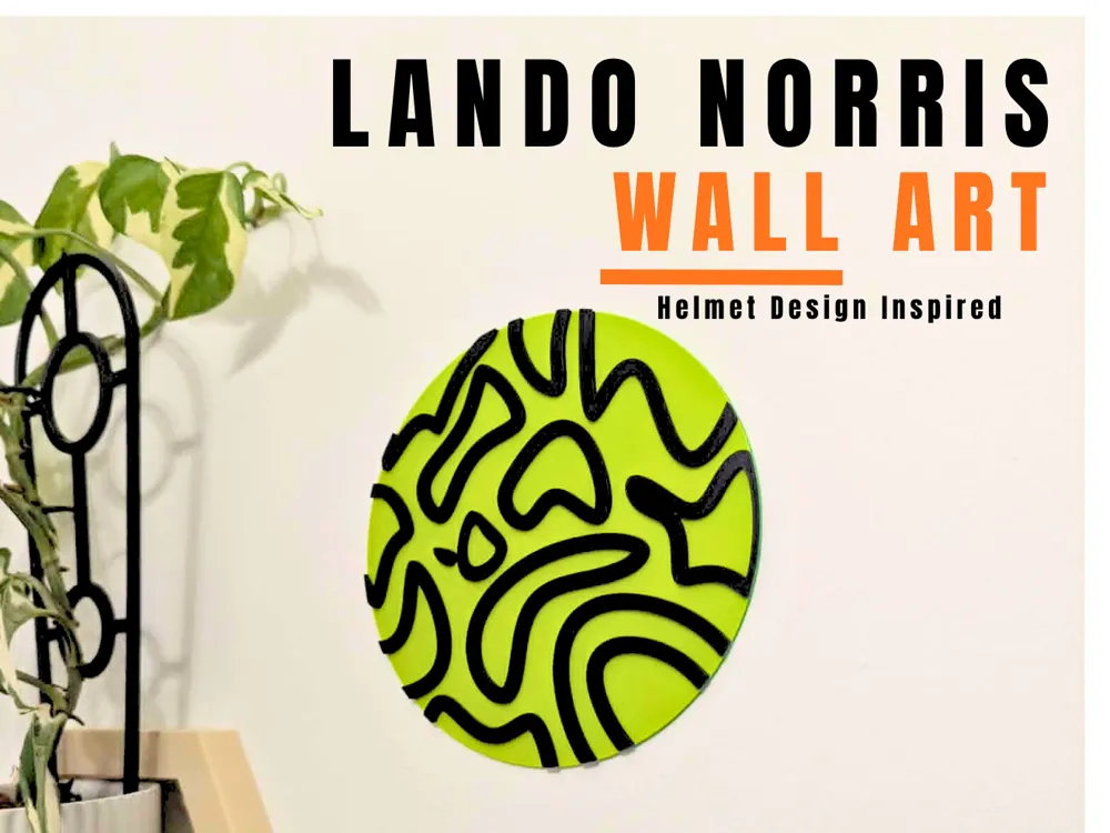 Lando Norris Wall Art - Free 3D Print Model - MakerWorld