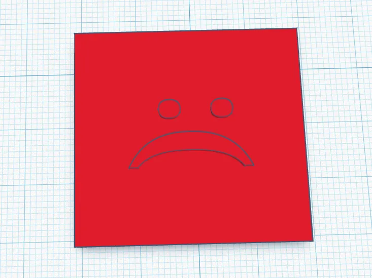 simple sad face - Free 3D Print Model - MakerWorld