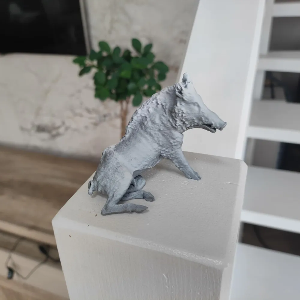 Wild Boar miniature sculpture / Warthog Remixed by Robson MakerWorld ...