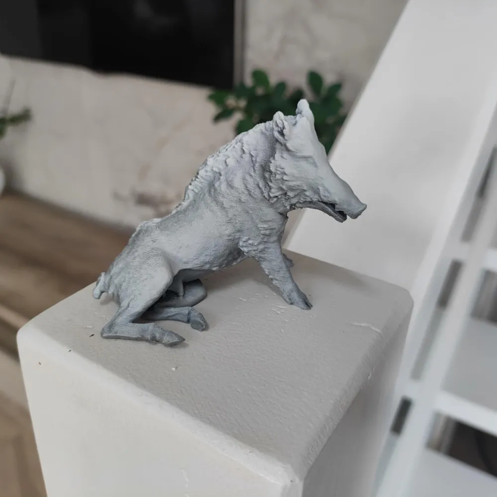 Wild Boar miniature sculpture / Warthog Remixed by Robson MakerWorld ...