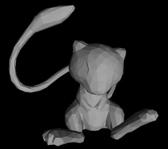 Low Poly Mew by Krookr - MakerWorld