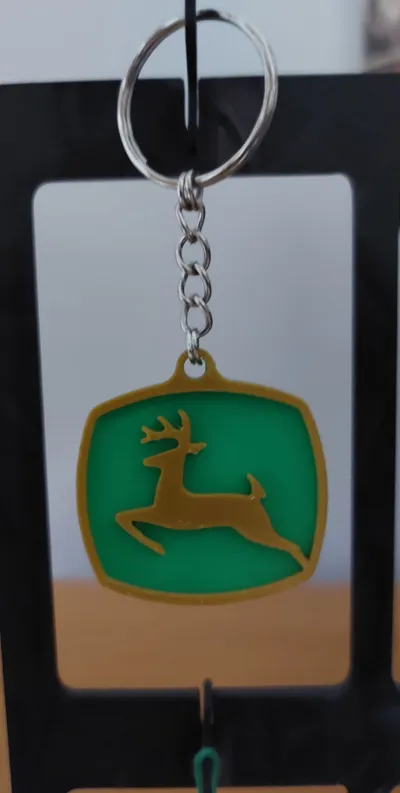 John Deere Keychain - Free 3D Print Model - MakerWorld