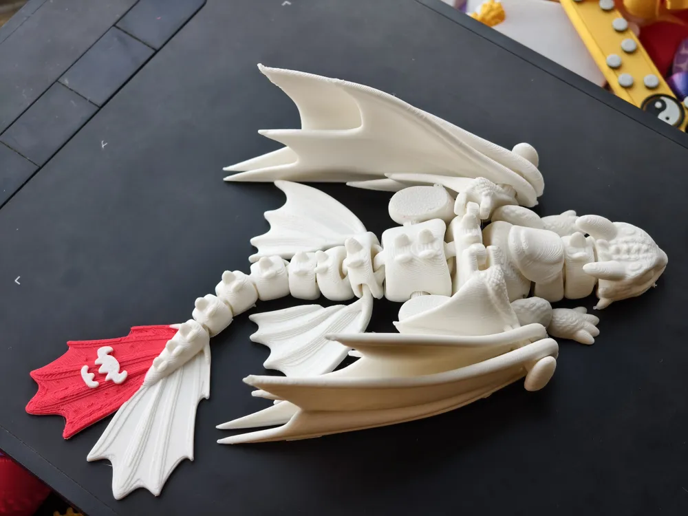 Toothless, foldable wings, no supports, printable on MINI by 像素 ...