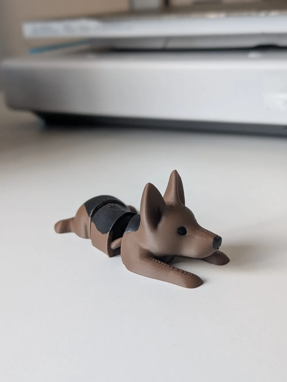 Mini German Shepherd Dog - Articulated Animal - Free 3D Print Model ...
