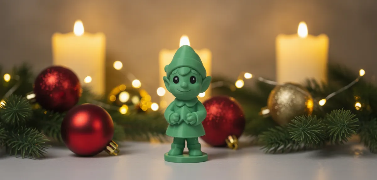 Simple Standing Elf with Hat Christmas Figurine by 3DMasterCZE ...