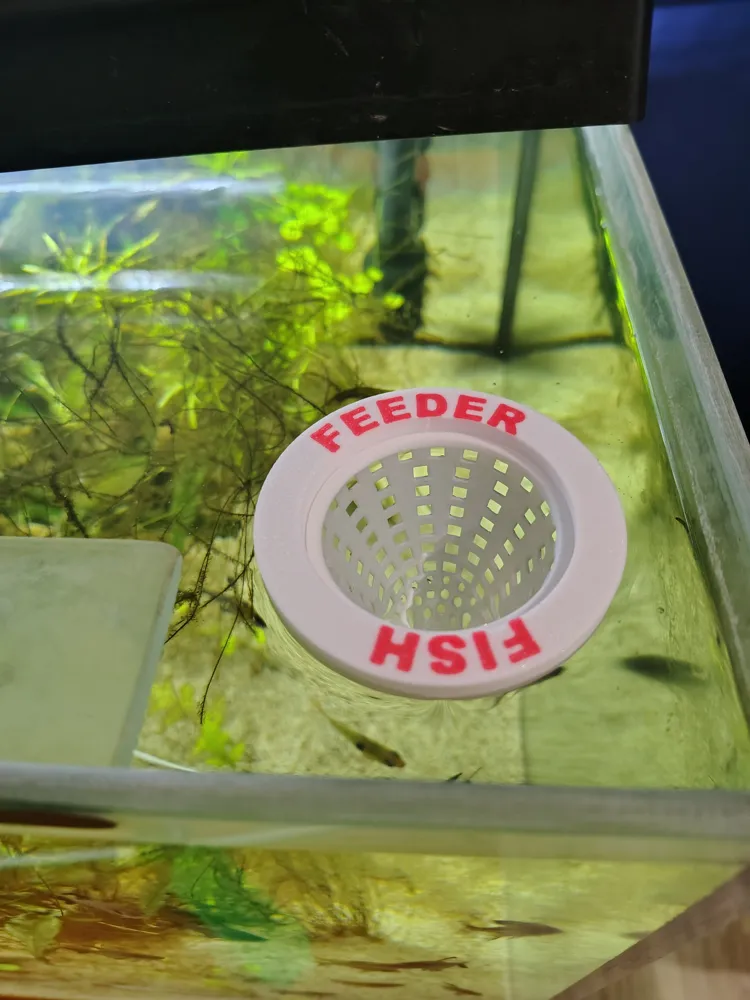 Aquarium floating fish feeder by Kamiszcz MakerWorld: Download Free 3D ...