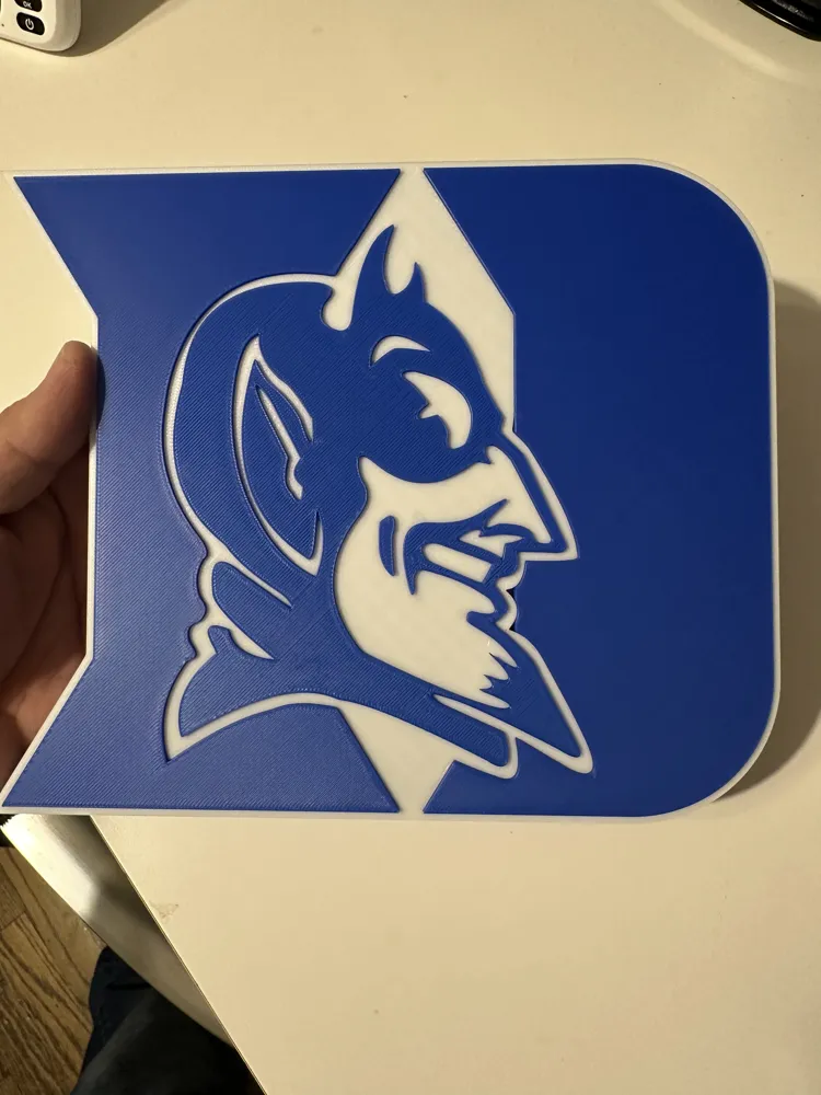 Duke Blue Devils Standing and Hanging Sign - Free 3D Print Model ...