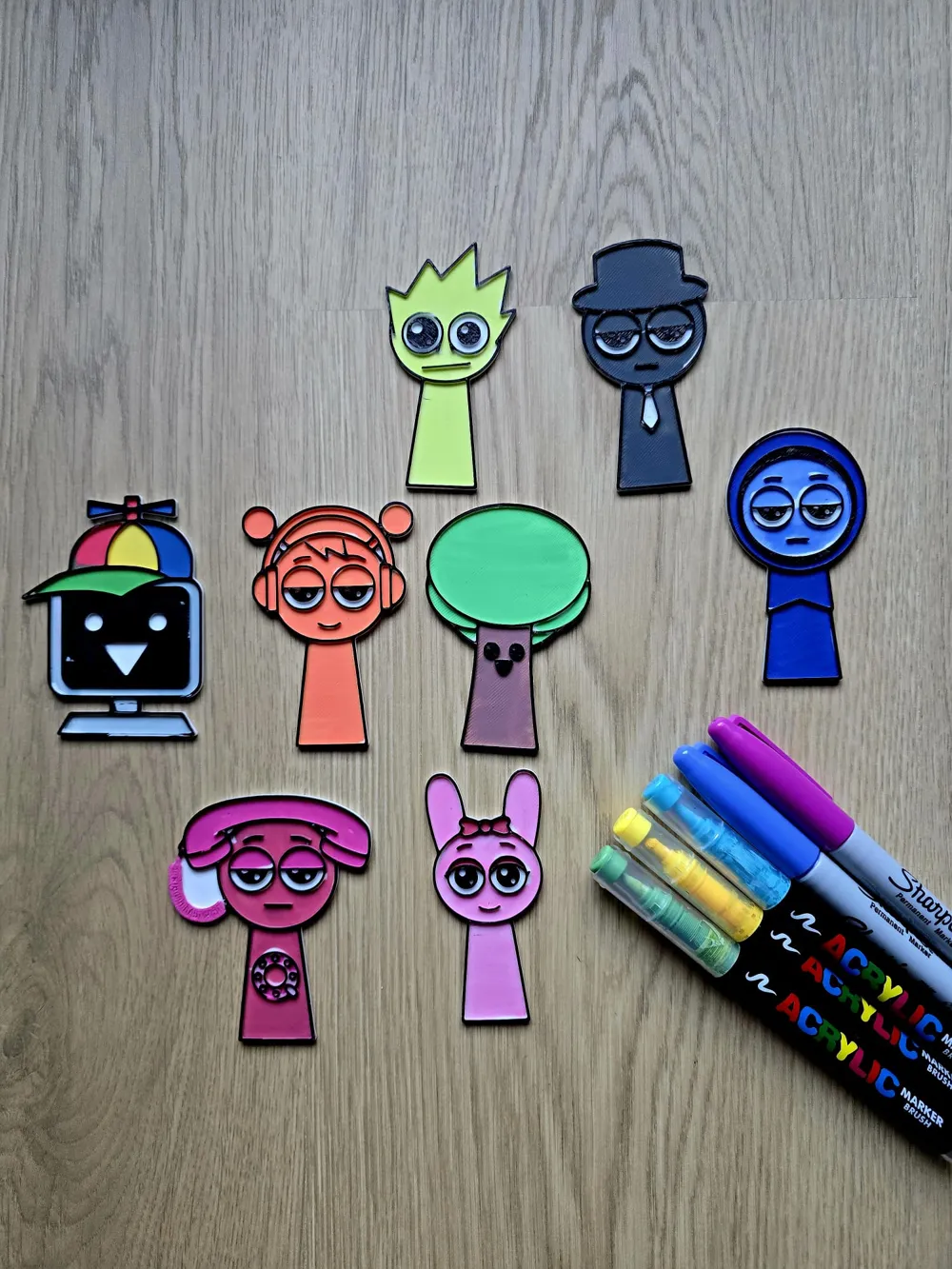 Sprunki Pack 1 DIY Coloring Craft Creative Game by Merilno3D MakerWorld ...