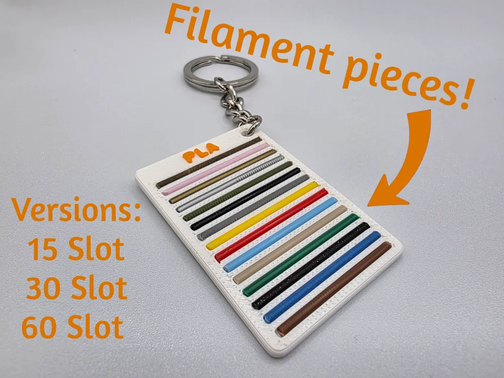 Filament Sample Keychain by T.H Made MakerWorld: Download Free 3D Models