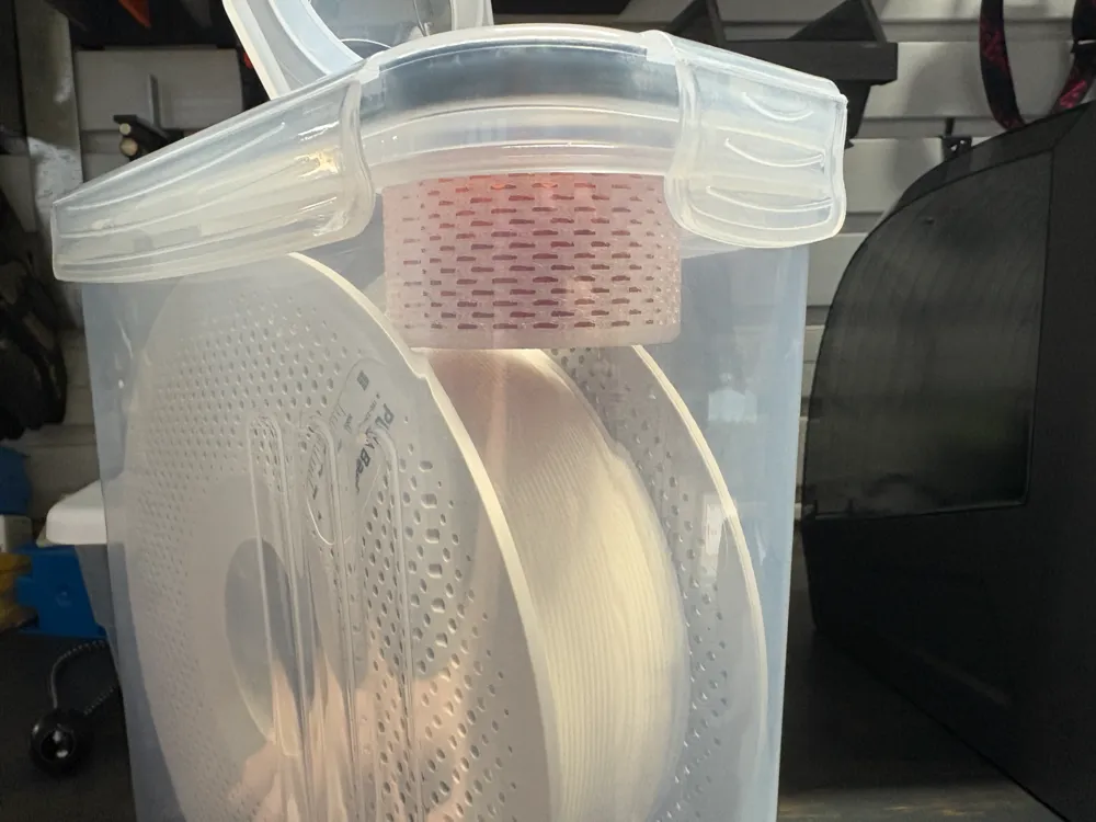 4L Cereal Dry Box Desiccant / Silica Lid LONGER - Free 3D Print Model ...