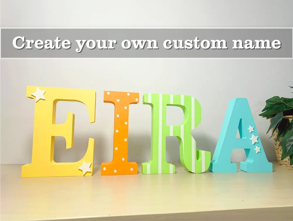 3D Name Standing Letters Pack Vol.1 - Free 3D Print Model - MakerWorld