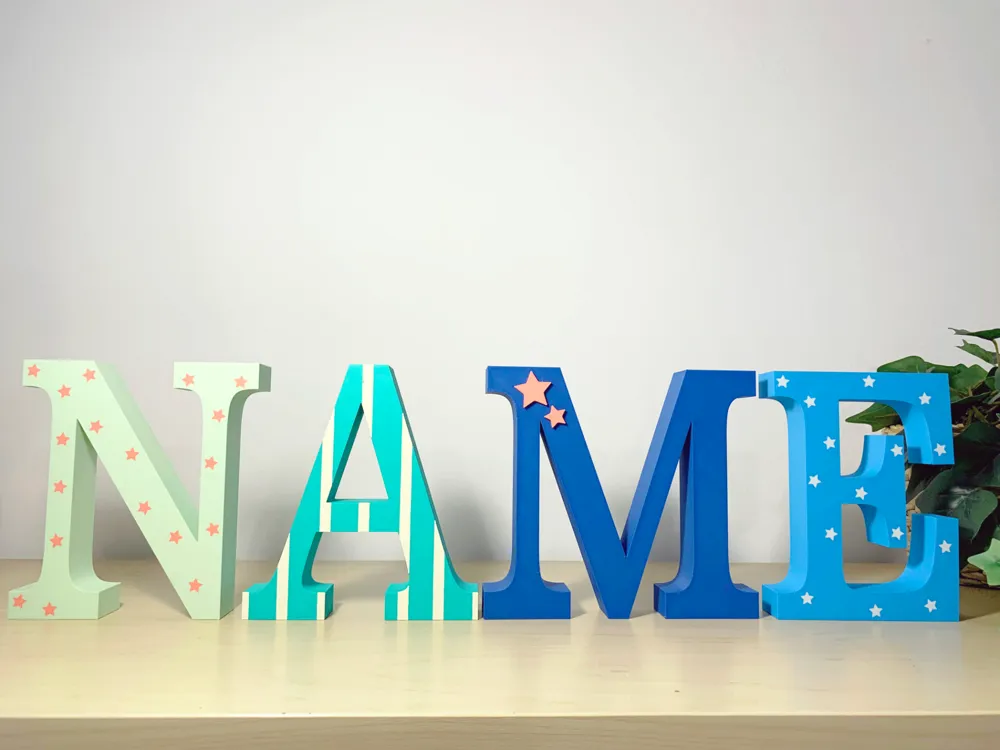 3D Name Standing Letters Pack Vol.1 - Free 3D Print Model - MakerWorld
