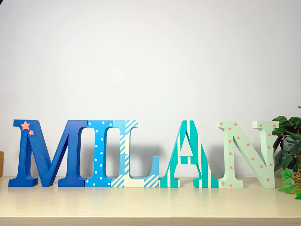 3D Name Standing Letters Pack Vol.1 - Free 3D Print Model - MakerWorld