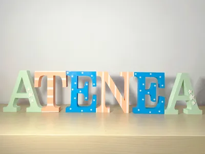 3D Name Standing Letters Pack Vol.1 by Merla3D MakerWorld: Download ...