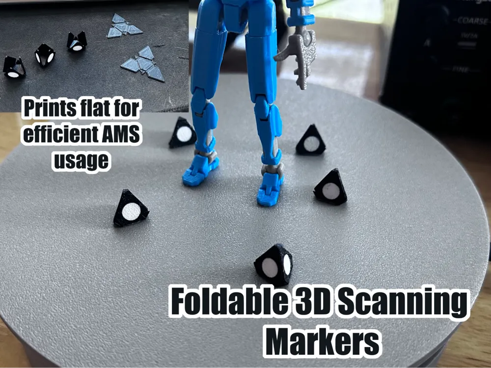Foldable 3D Scanning Markers - Efficient AMS Print by Tuny - MakerWorld