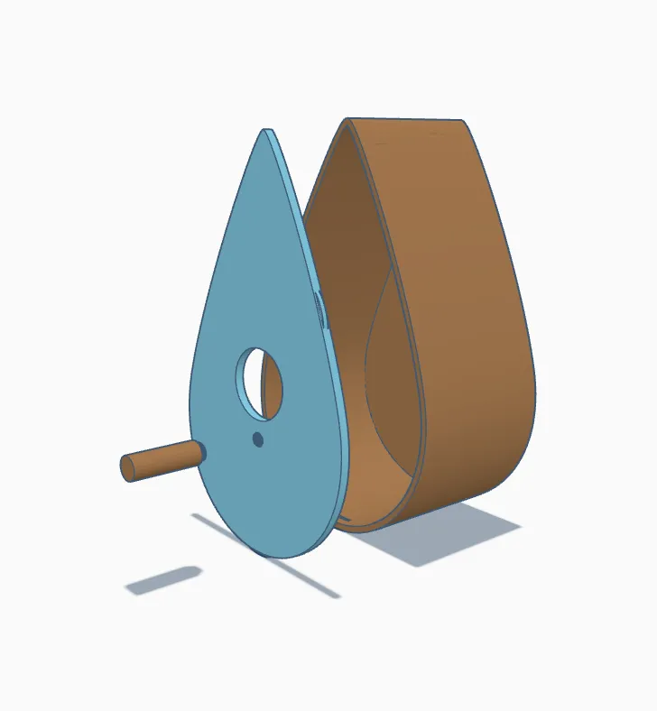 Elegant Raindrop Birdhouse **EASY PRINT** by VegaWoodWorks MakerWorld ...