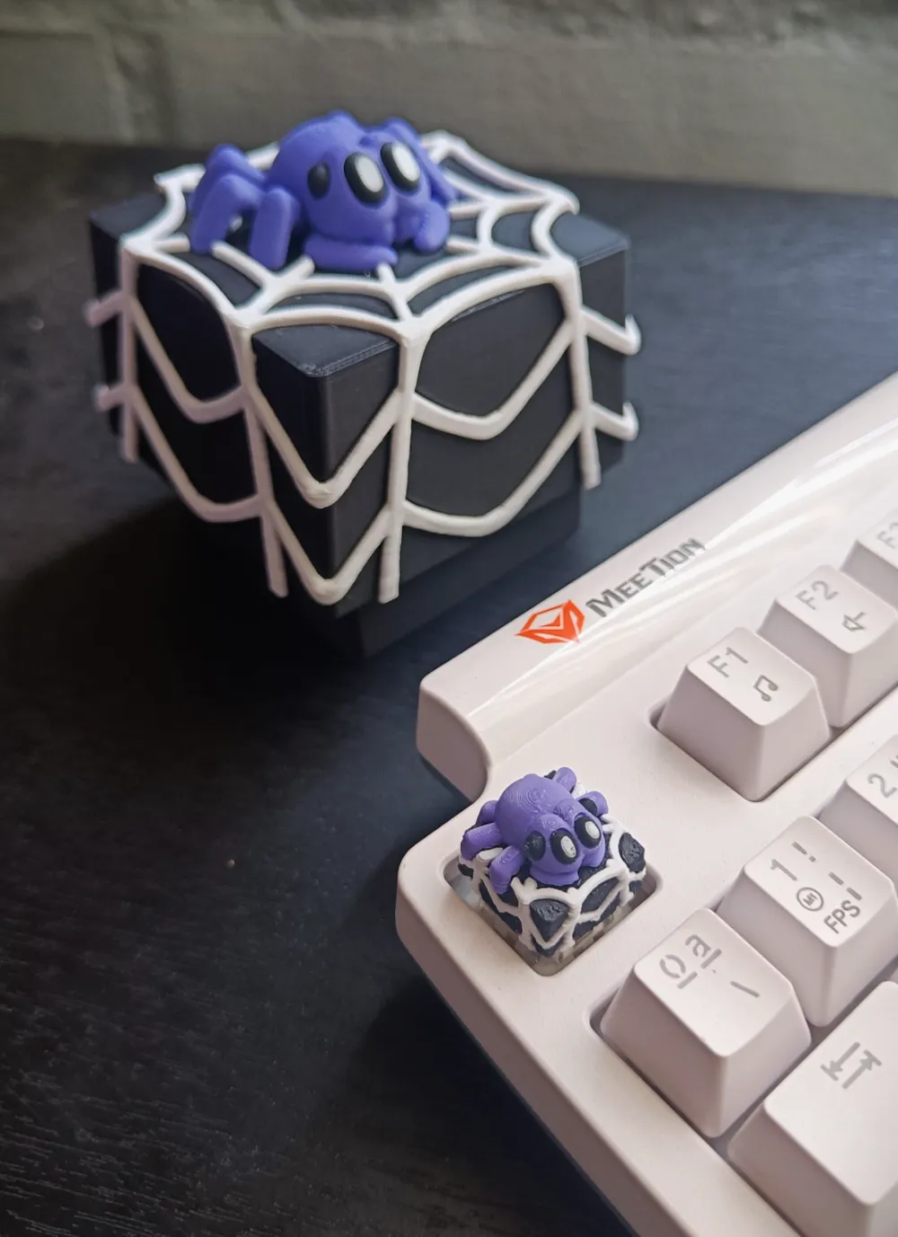 Halloween Spider Keycap Fidget Container by Hiko 3D - MakerWorld