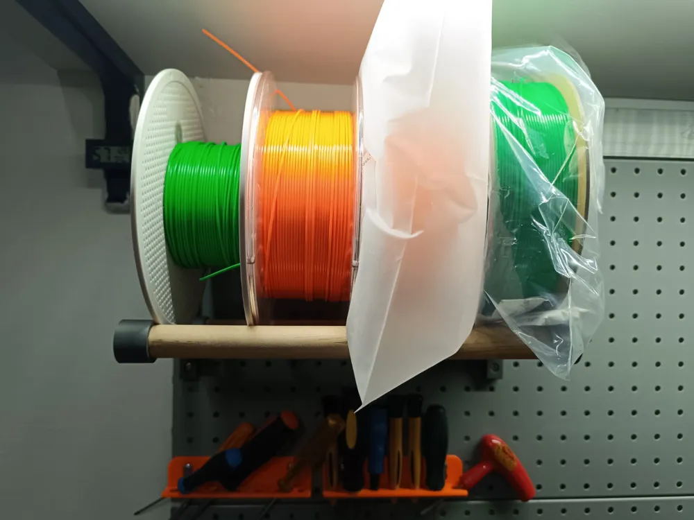 Pegboard Spool Holder 1kg by Rain3 - MakerWorld