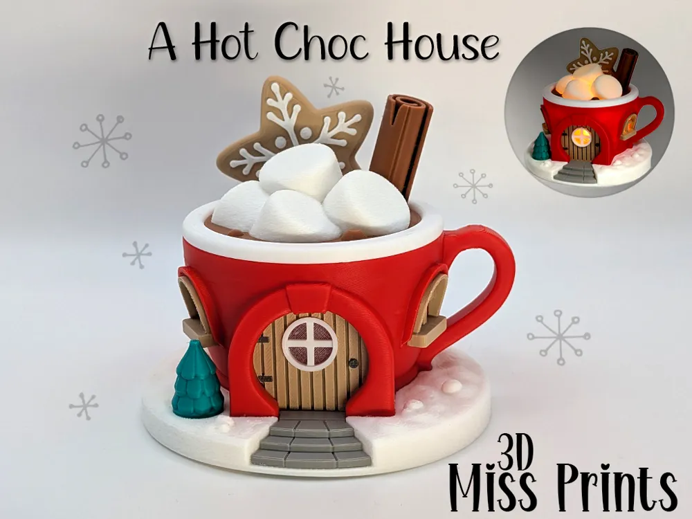 Hot Choc House - Free 3D Print Model - MakerWorld