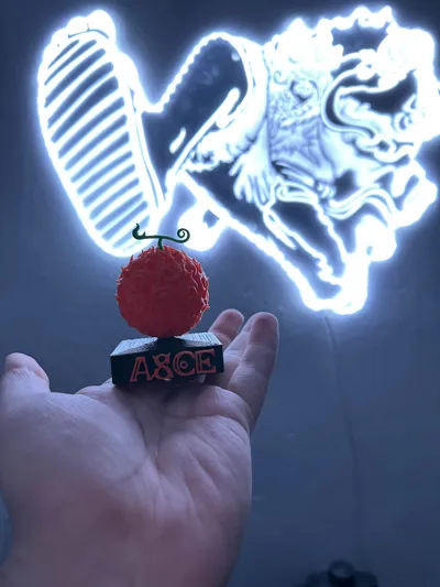 Devil Fruit | Mera Mera no Mi + Stand + ASCE Text by Gigitex MakerWorld ...