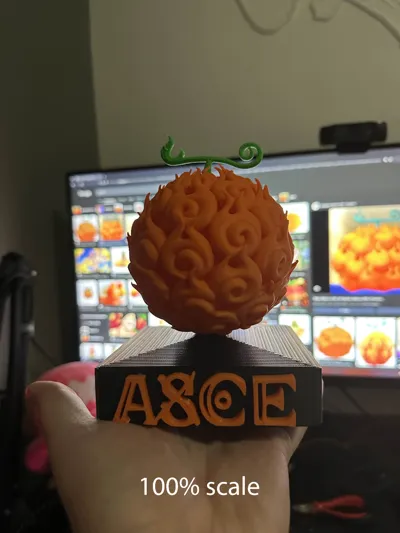 Devil Fruit | Mera Mera no Mi + Stand + ASCE Text by Gigitex MakerWorld ...