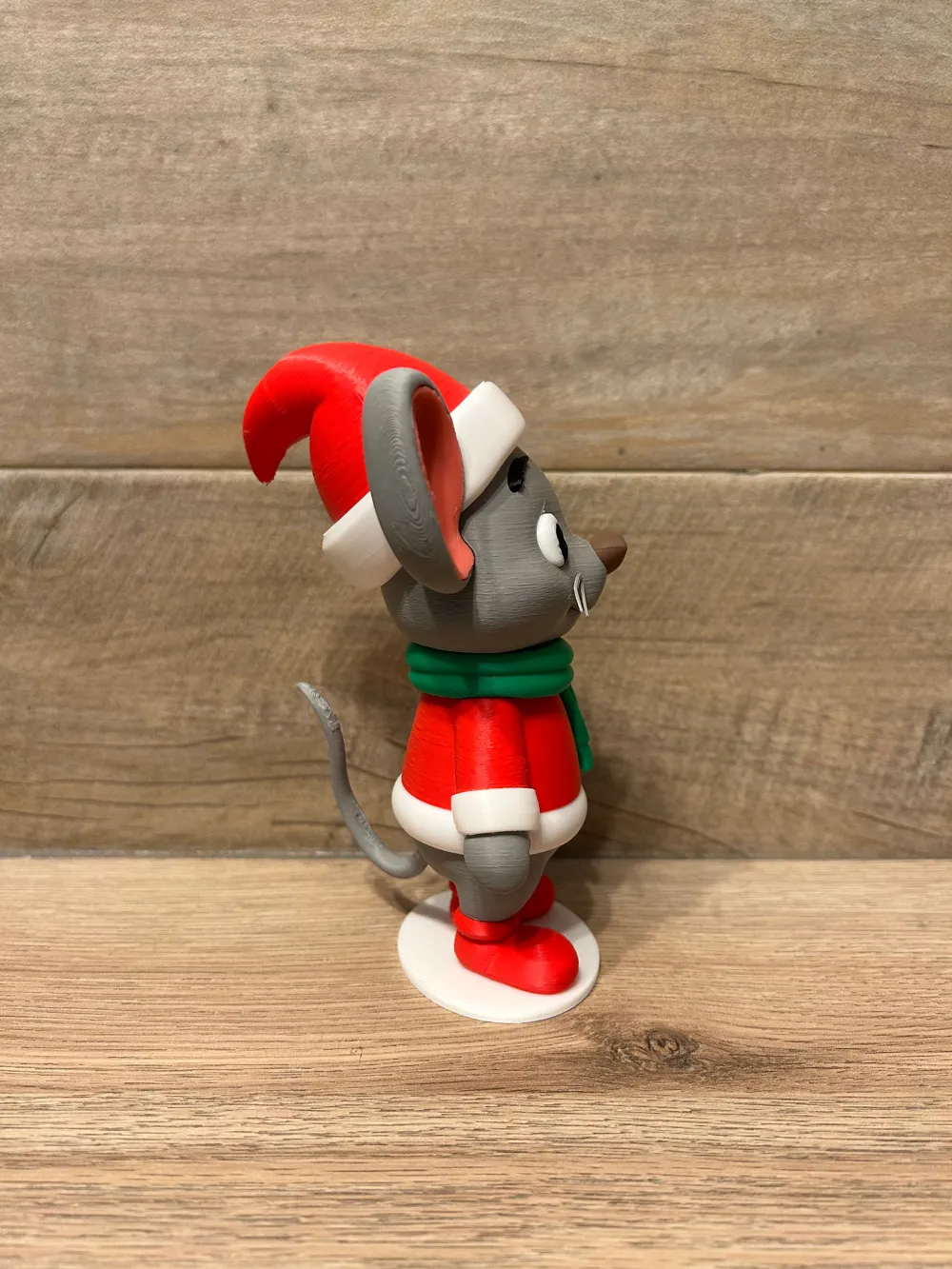 Christmas Mouse - No AMS - Free 3D Print Model - MakerWorld