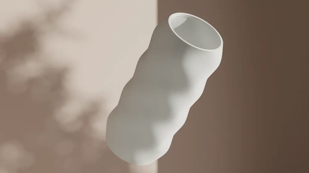 Smooth Wave Vase by Print Design - MakerWorld