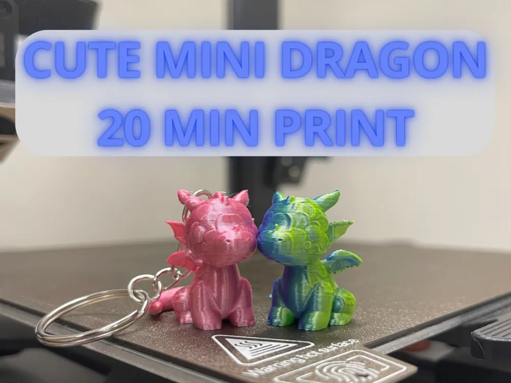 Cute mini dragon - Free 3D Print Model - MakerWorld