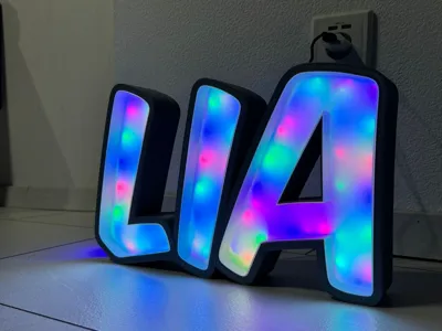LIA Light Letters - LIA LED Lampe by c.funk - MakerWorld