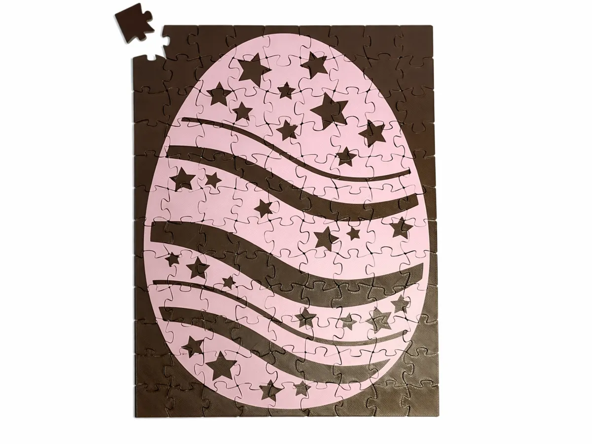 Easter Egg Jigsaw Puzzle - Free 3D Print Model - MakerWorld
