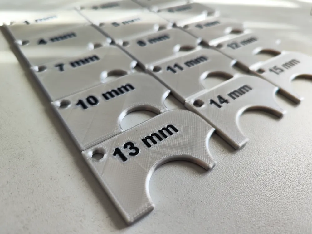 Radius Gauge Cards TwoColor AMS Version Remixed by julienk0 - MakerWorld